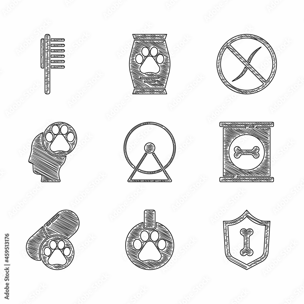 Set Hamster wheel, Collar with name tag, Animal health insurance ...