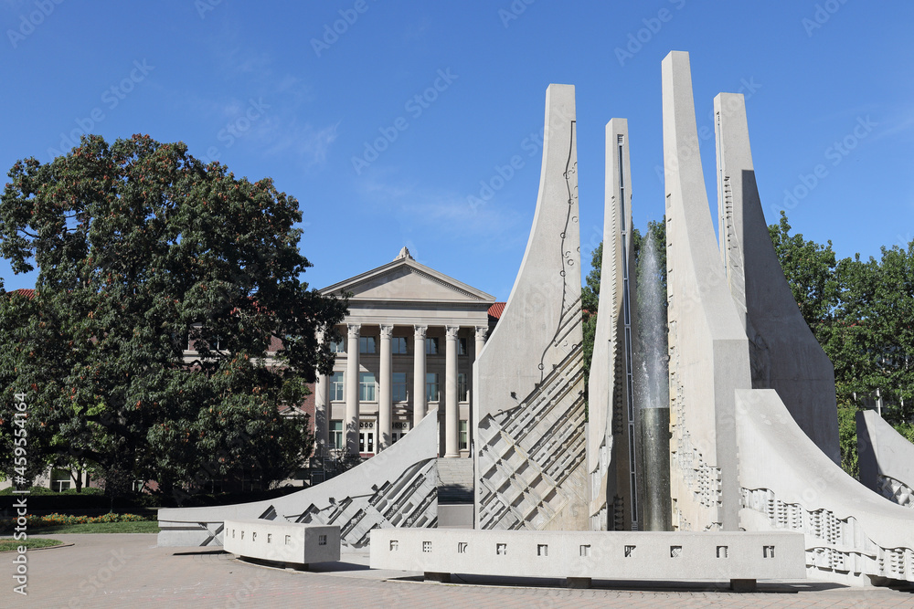 Purdue Mall Water Sculpture, also known as the Purdue University ...