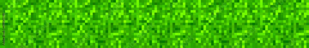 Pixel grass texture background, green retro square grass pattern Stock ...