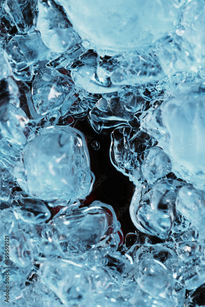 Melted ice cube Stock Photo | Adobe Stock