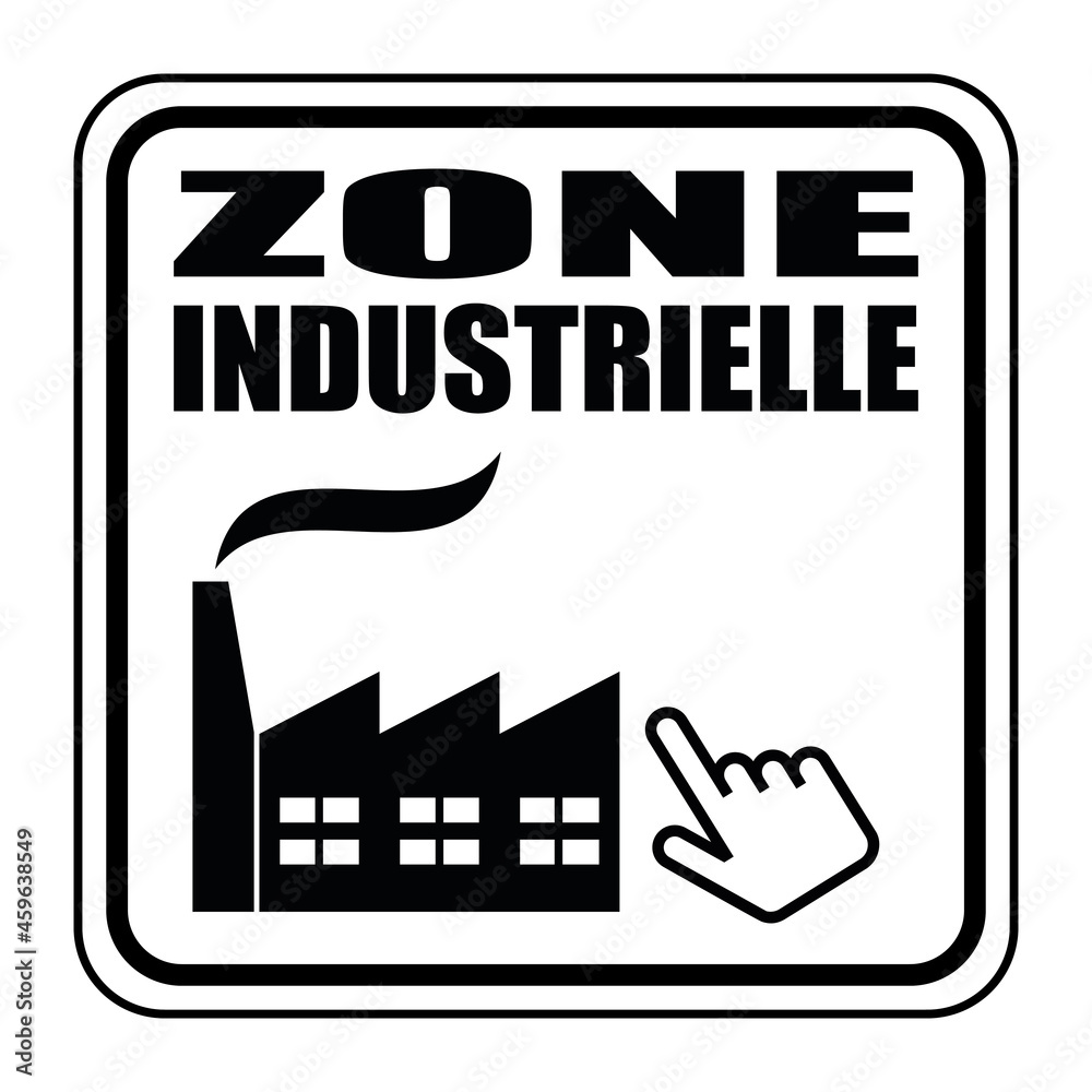 Logo zone industrielle. Stock Vector | Adobe Stock