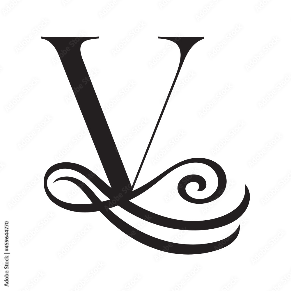 Vecteur Stock V Capital Letters In The Style Of Arabic Script vecteur-stock-v-capital-letters-in-the-style-of-arabic-script