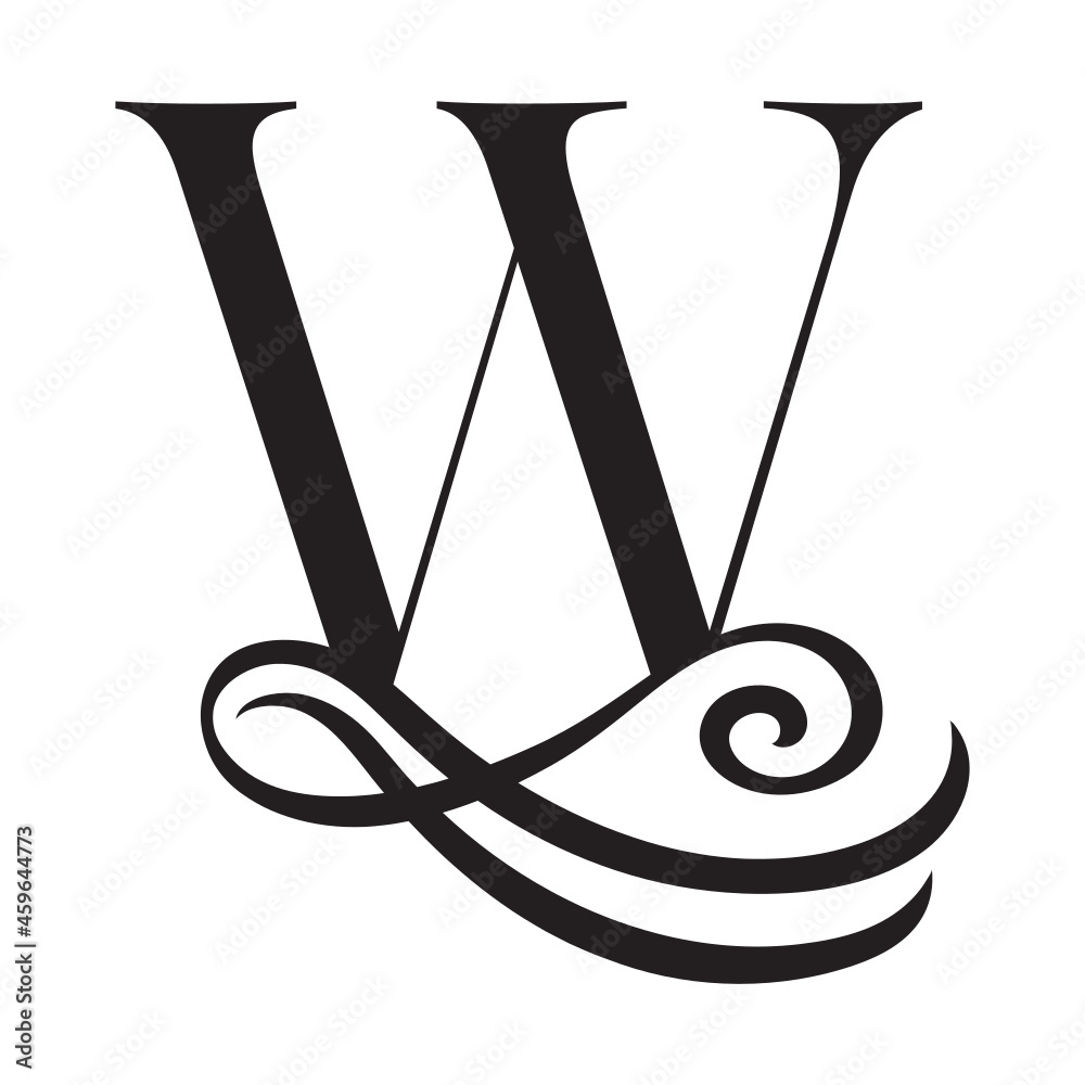 W, Capital letters in the style of Arabic script. Templates for ...