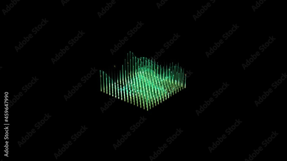 Green Spectrum Glow Simulation use for Music and Calculating ...