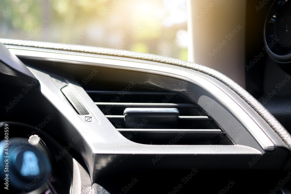 Car ventilation system, air conditioner in the car. Concept of ...