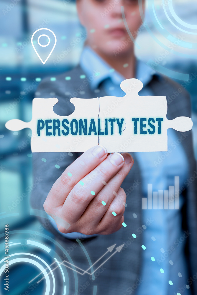 Inspiration showing sign Personality Test. Business showcase A method ...
