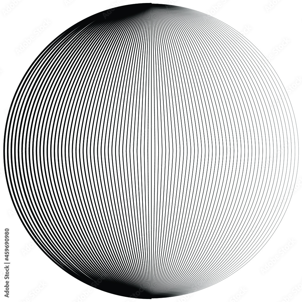 Circle lines . Vector Illustration .Technology round Logo . Design ...