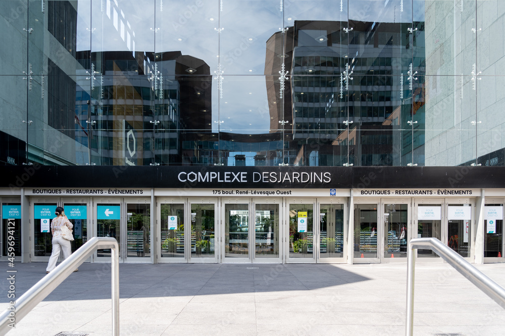 Montreal, QC, Canada - September 4, 2021: Entrance to Complex ...
