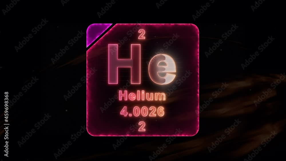 The modern periodic table element Helium which is showing atomic number ...