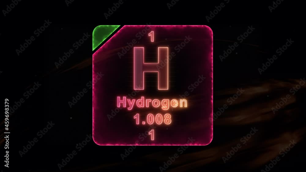 The modern periodic table element Hydrogen which is showing atomic ...