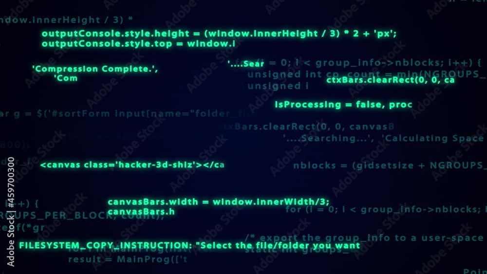 Source scripts on the screen terminal. Seamless loop animation 16-bit ... Source scripts on the screen terminal. Seamless loop animation 16-bit ...
