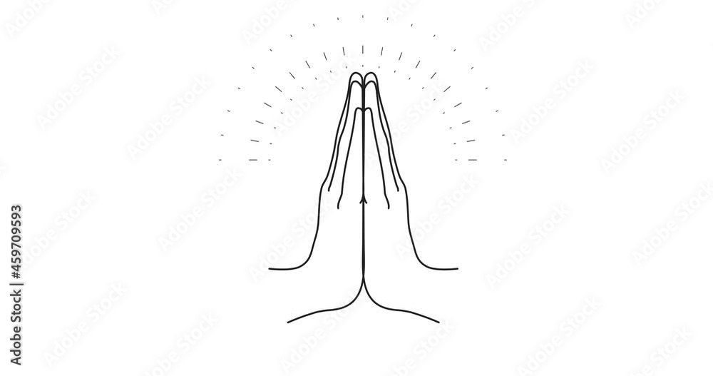 2d animation namaste hands. Seamless loop animation Stock Video | Adobe ...