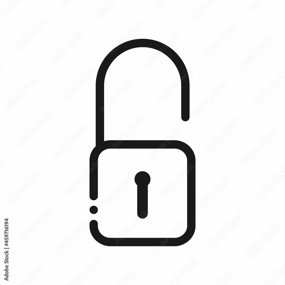 Unlocked padlock icon. High quality and very suitable for your web ...