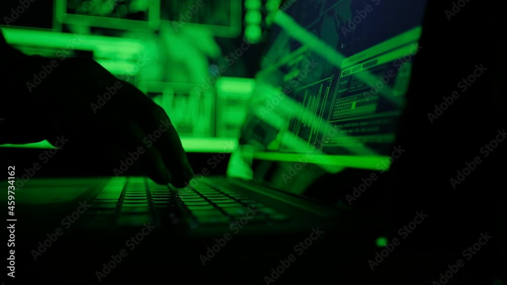 Close up hands of developing programming and coding technologies ...