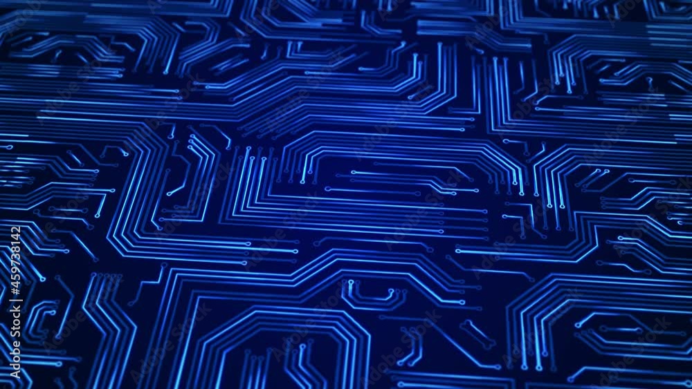 4K Matrix network and big data 3D loop Background. Futuristic ...