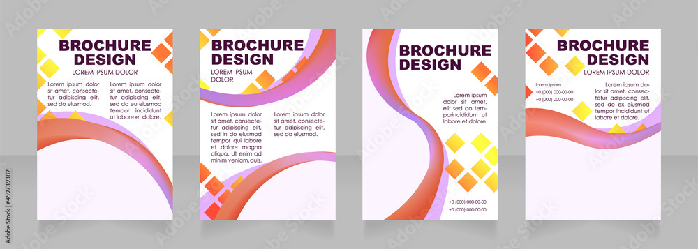 Academic program promotion blank brochure layout design. Attract ...