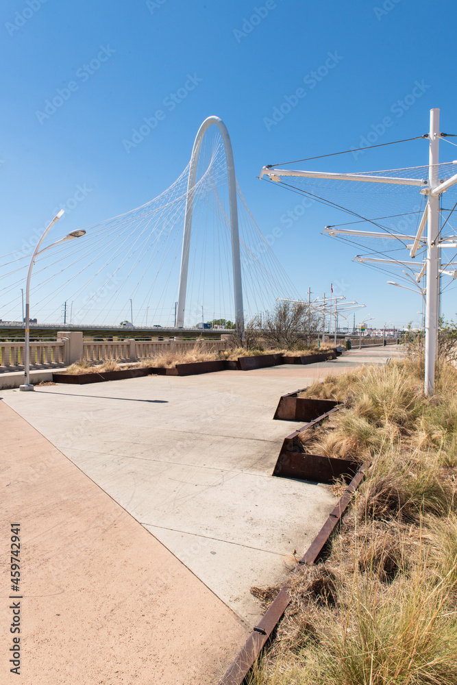 Dallas, Texas \ USA - October 1 2021 Image of Ronald Kirk Bridge and ...