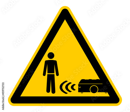 Plakat rws20 RoboticWarnSign rws - wso480 WarnSchildOrange - german ...