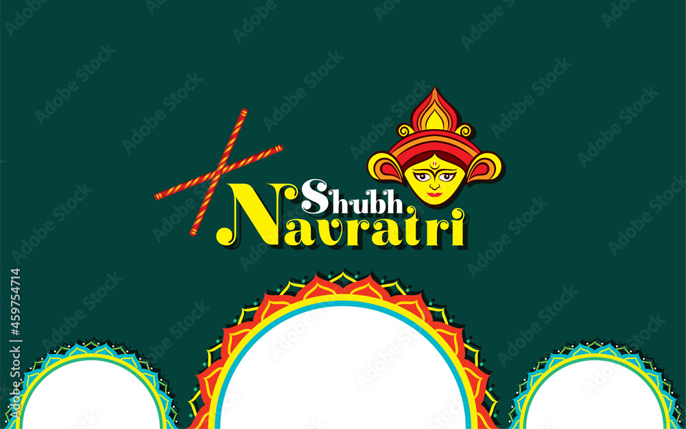 creative poster design for Shubh Navratri Stock Vector | Adobe Stock