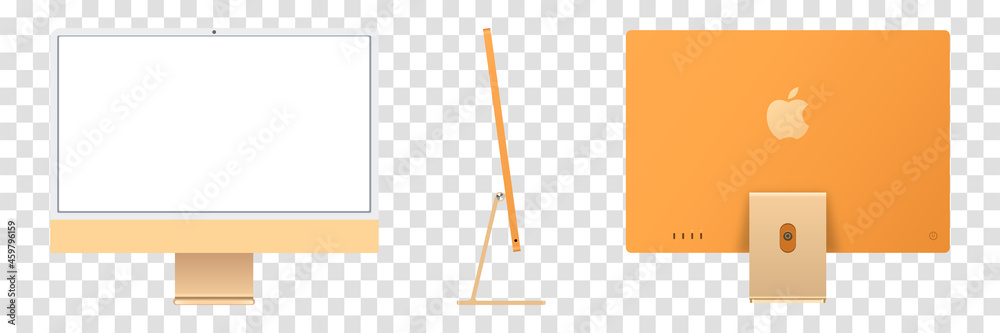 iMac 24 inch personal computer made by Apple Computers, isolated on ...