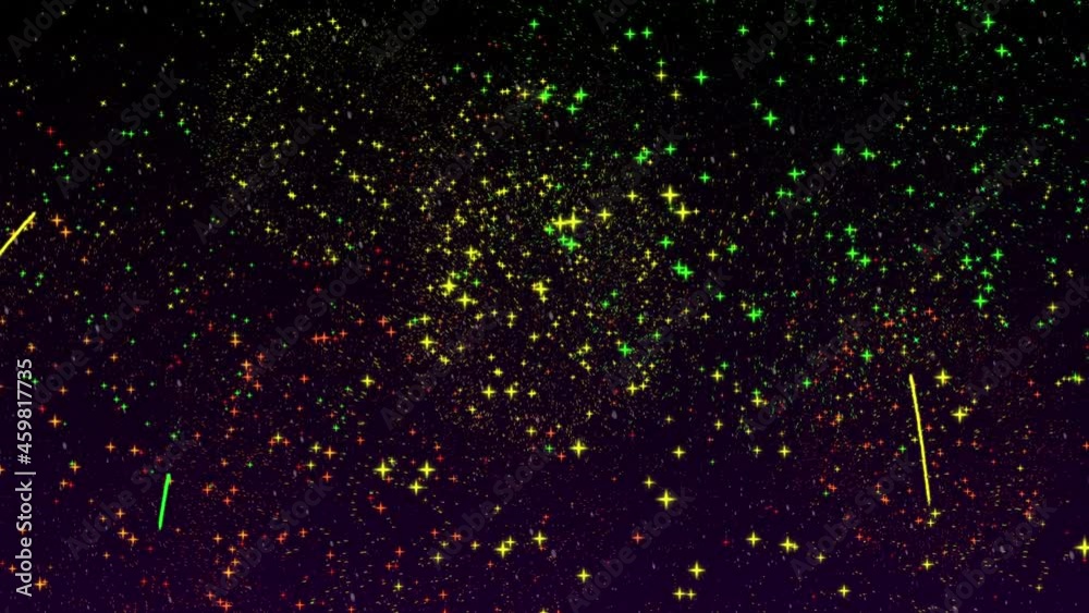 Beautiful colorful Fireworks Display at Night Loop Background. Festival ...