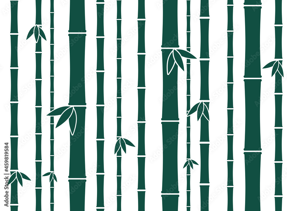 Japanese traditional bamboo forest pattern vector background Stock ...