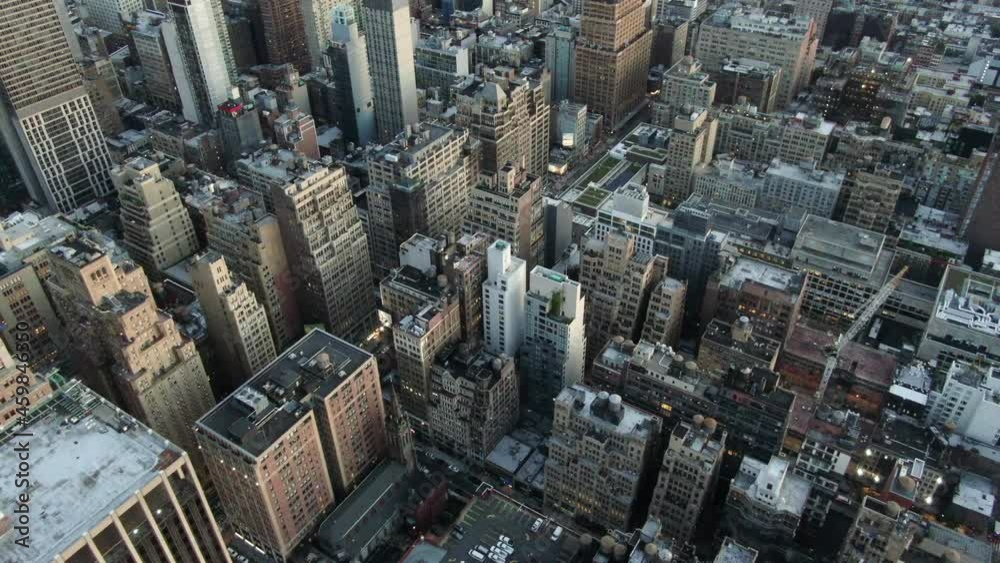 New York, New York, United States - September 26, 2021 : Aerial of high ...