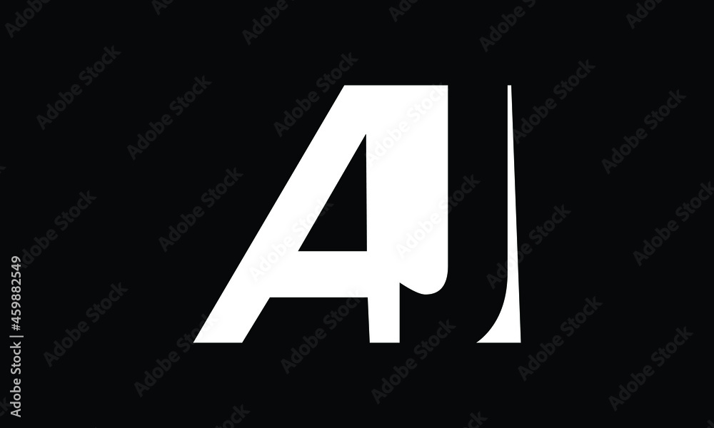 Alphabet letter icon logo AJ. Stock Vector | Adobe Stock