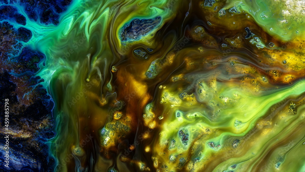 Fluide liquide art acrylic oil paints texture. Backdrop abstract mixing ...