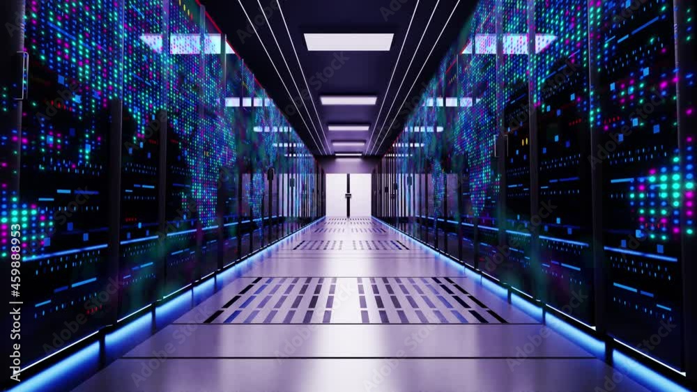 4K Loop Digital High speed digital lines travels network and ...