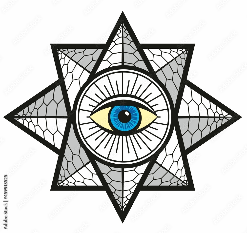Providence magic symbol of eye for print, tattoo Stock Vector | Adobe Stock