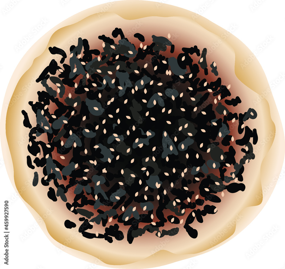 Mankoushe Zaatar Thyme, Lebanese Traditional Cuisine - Illustration ...