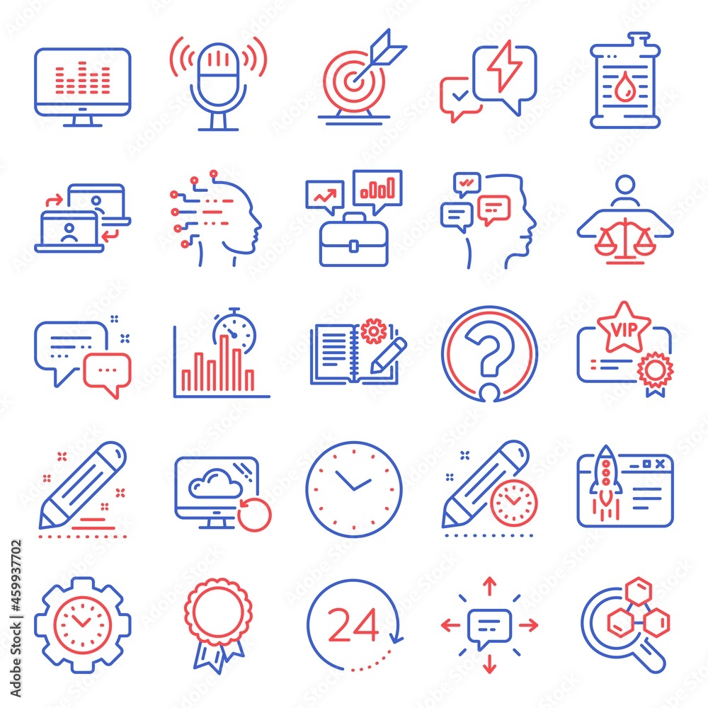 Education icons set. Included icon as Question mark, Start business ...