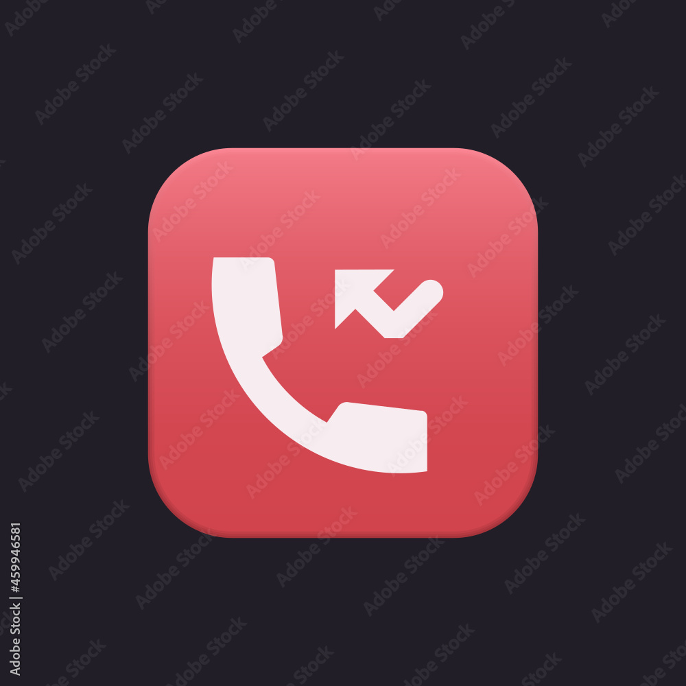 Missed Call - Sticker Stock Vector | Adobe Stock
