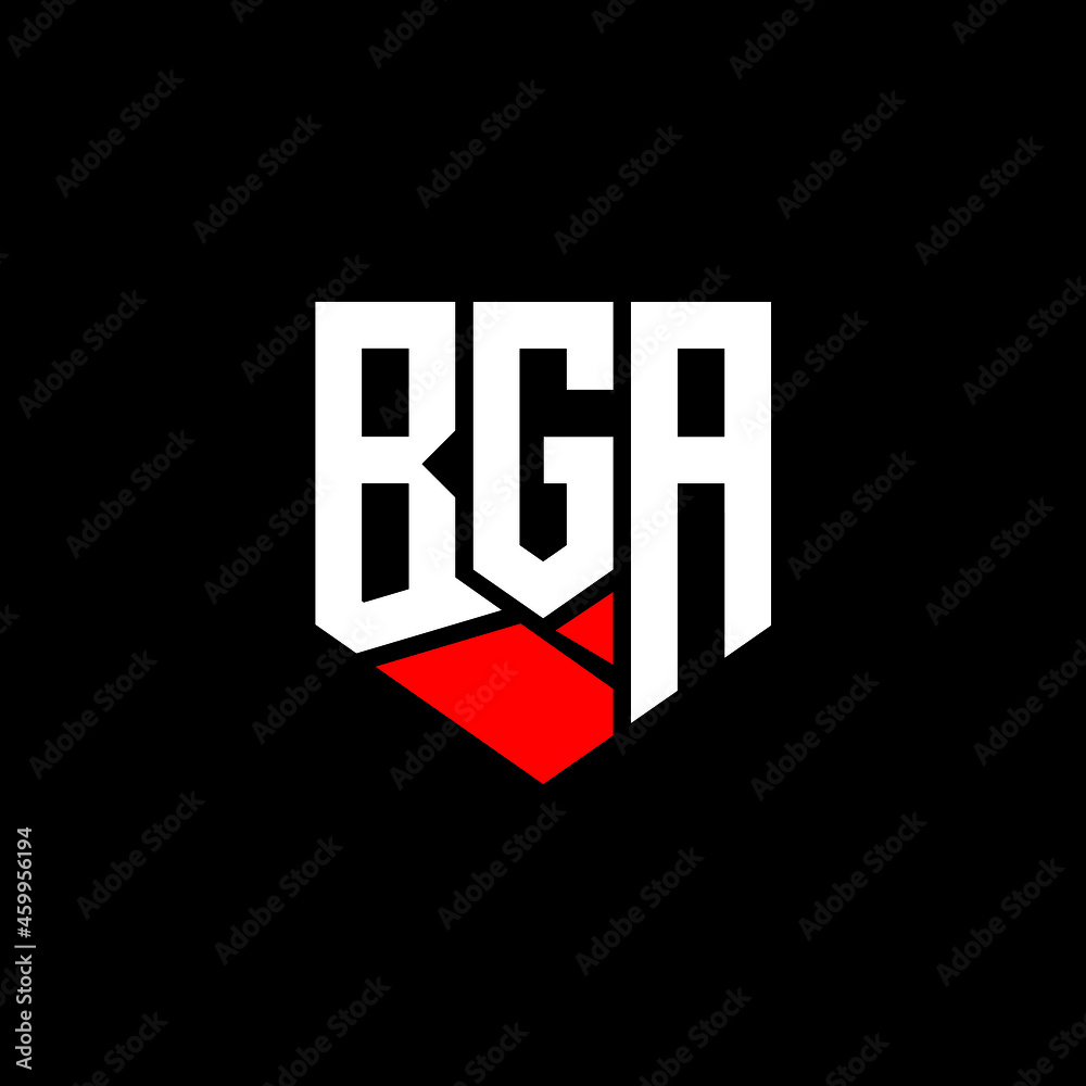BGA letter logo design on white background. BGA creative initials ...