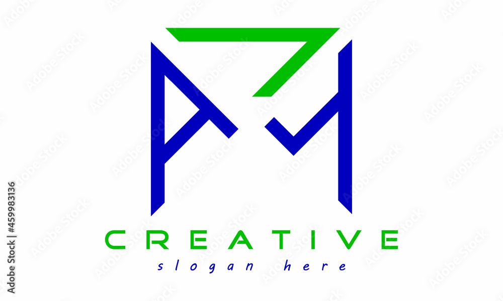 geometric monogram letters ALY logo design vector, business logo, icon ...