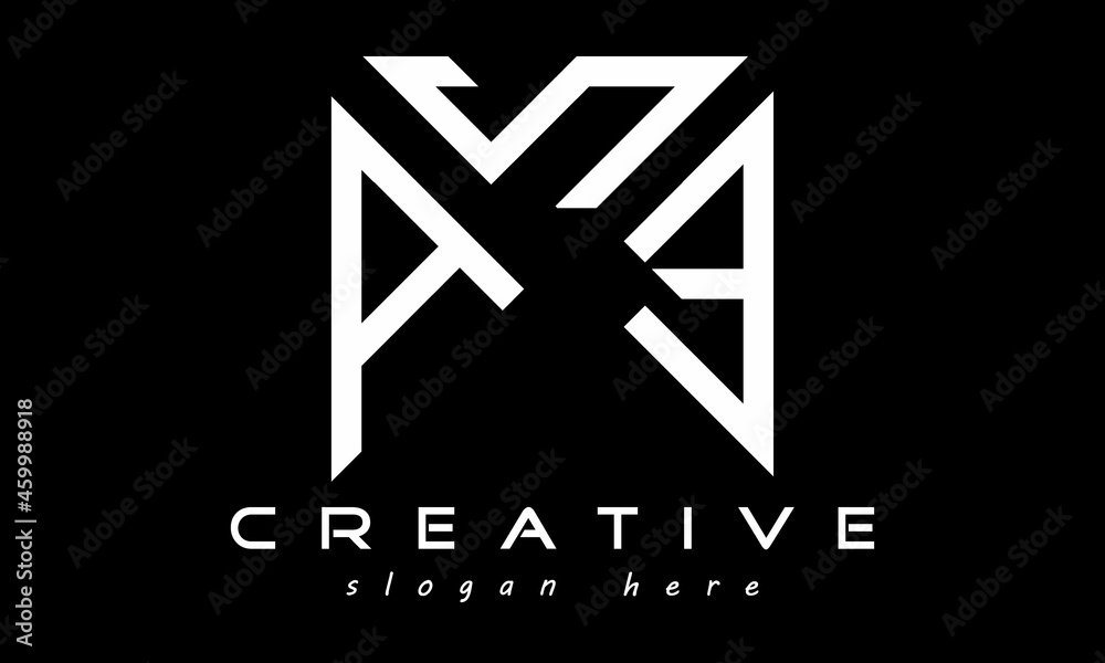 geometric monogram letters ASE logo design vector, business logo, icon ...