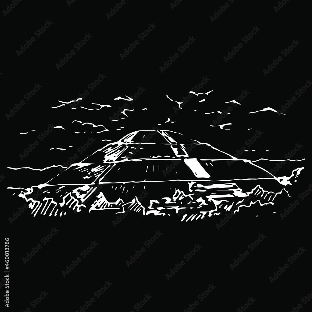 Pyramid of the Sun in Teotihuacan. Ancient Mexican Pre Columbian Aztec ...