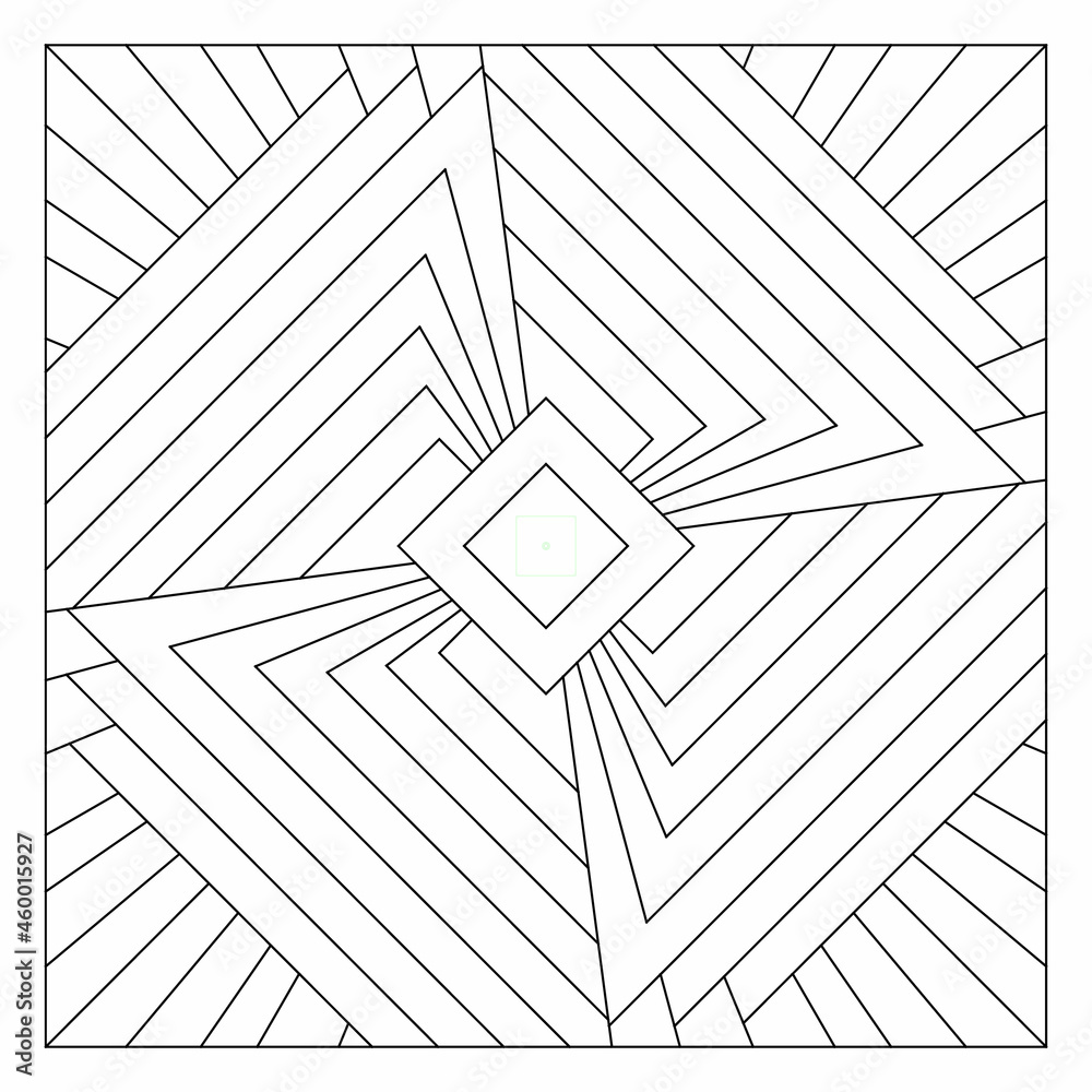 Easy coloring pages for seniors and for adults. Tile pattern design ...