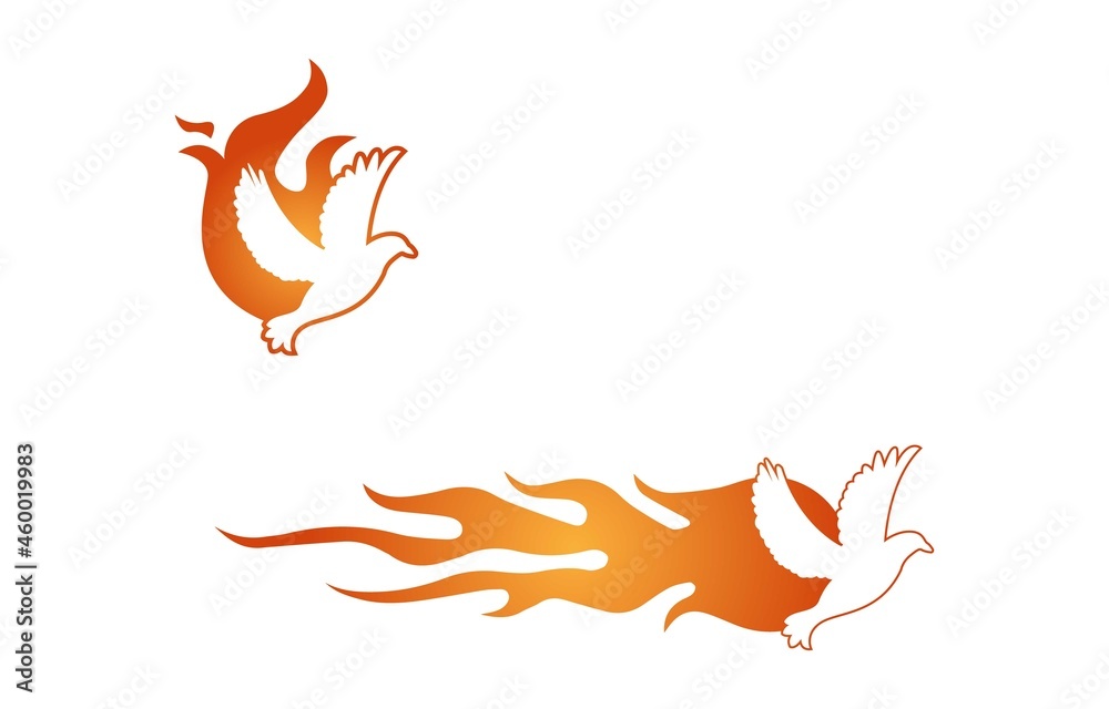 Catching Fire Symbol Silhouette
