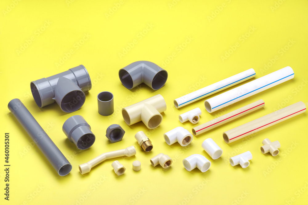 UPVC CPVC Fittings for polypropylene pipes. Elements for pipelines ...