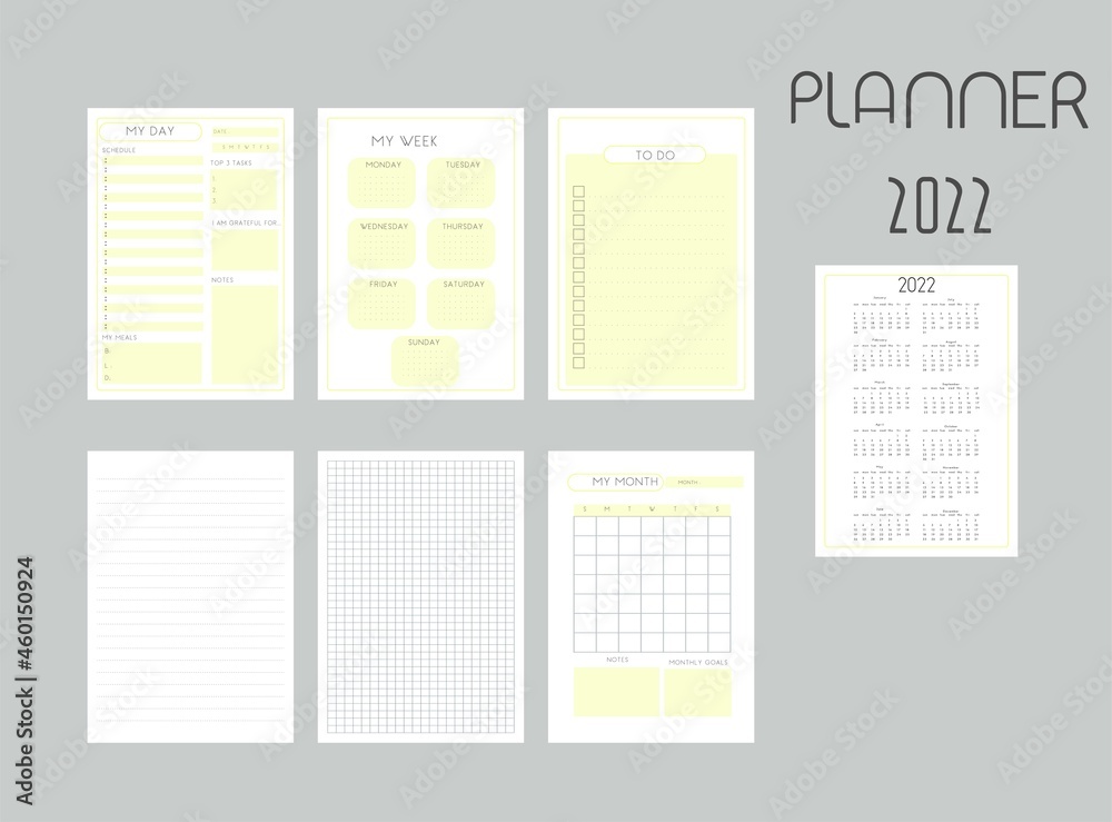 planner 2022,Set of planners, my month, sleep log, habbit tracker ...