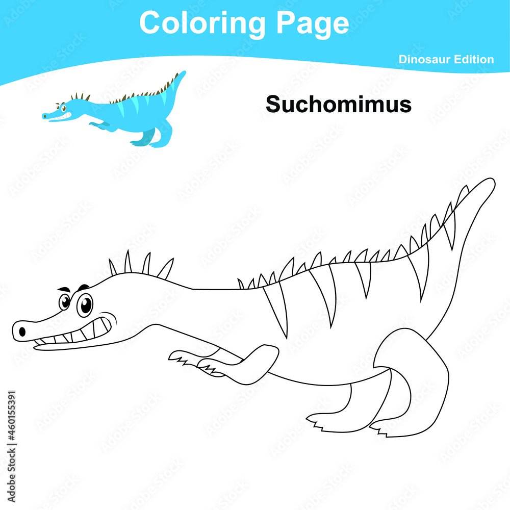 Coloring Page Dinosaurs Edition. Dinosaurs Color Book. Dinosaurs ...