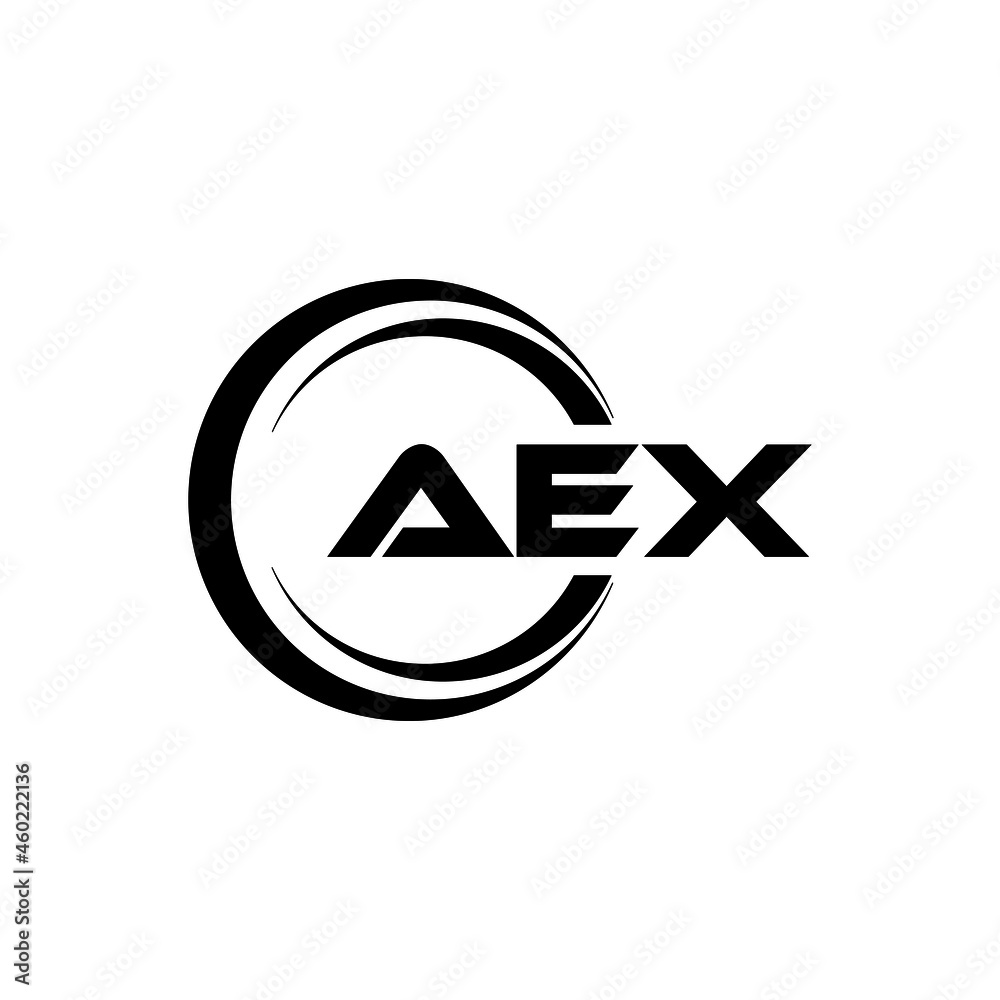 AEX letter logo design with white background in illustrator, vector ... AEX letter logo design with white background in illustrator, vector ...