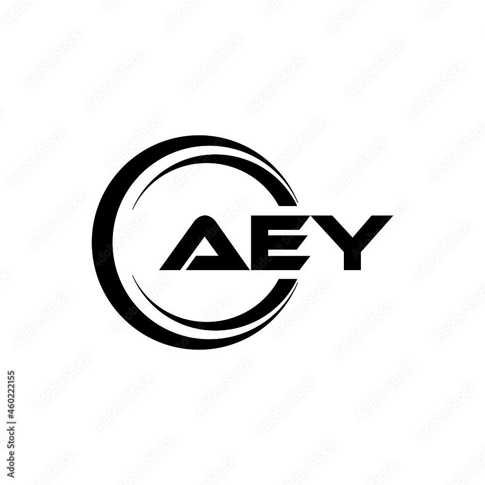AEY letter logo design with white background in illustrator, vector ...