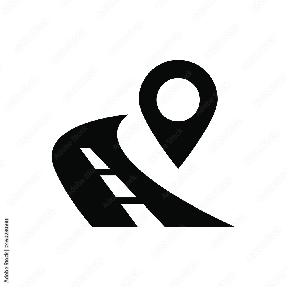 Street map icon vector graphic Stock Vector | Adobe Stock