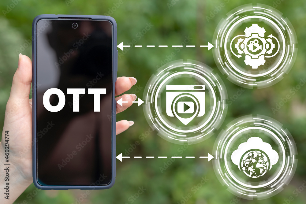 Concept of OTT Over The Top Technology. Stock Photo | Adobe Stock