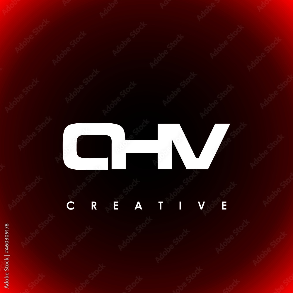 OHV Letter Initial Logo Design Template Vector Illustration Stock ...