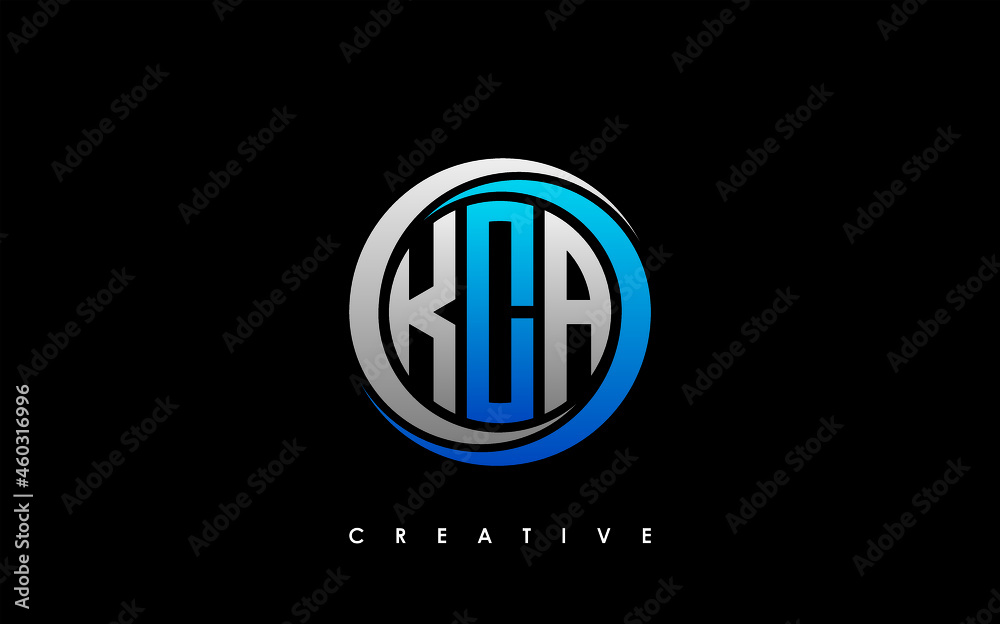 KCA Letter Initial Logo Design Template Vector Illustration Stock ...