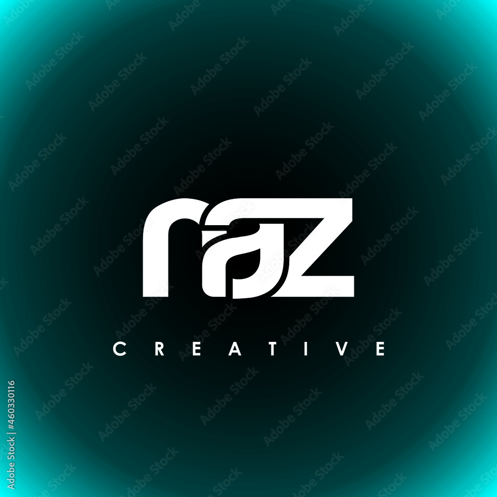 NAZ Letter Initial Logo Design Template Vector Illustration Stock ...